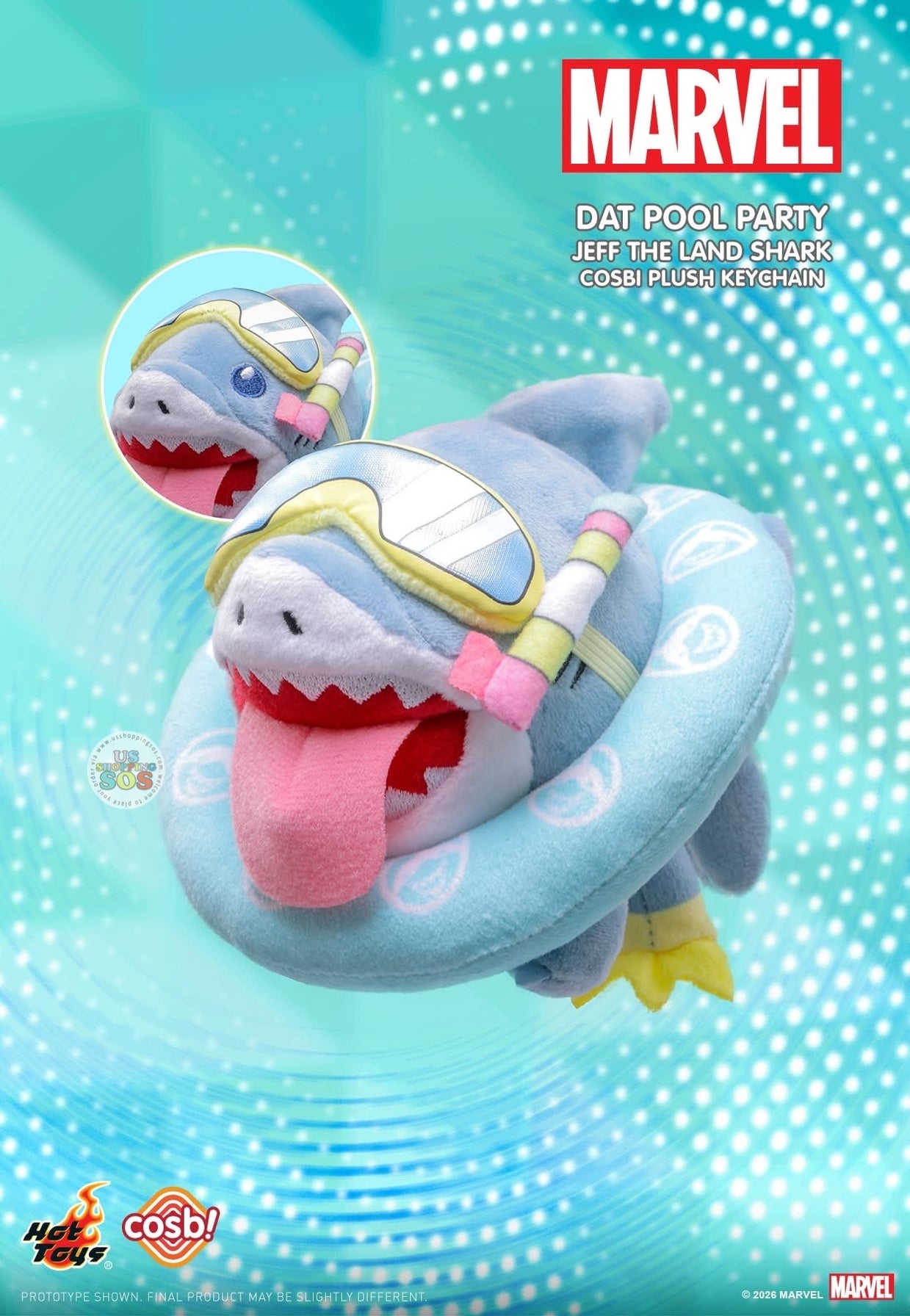 Hot Toy Cosbi - Marvel Jeff the Land Shark Cosbi Plush Keychain Blind ...