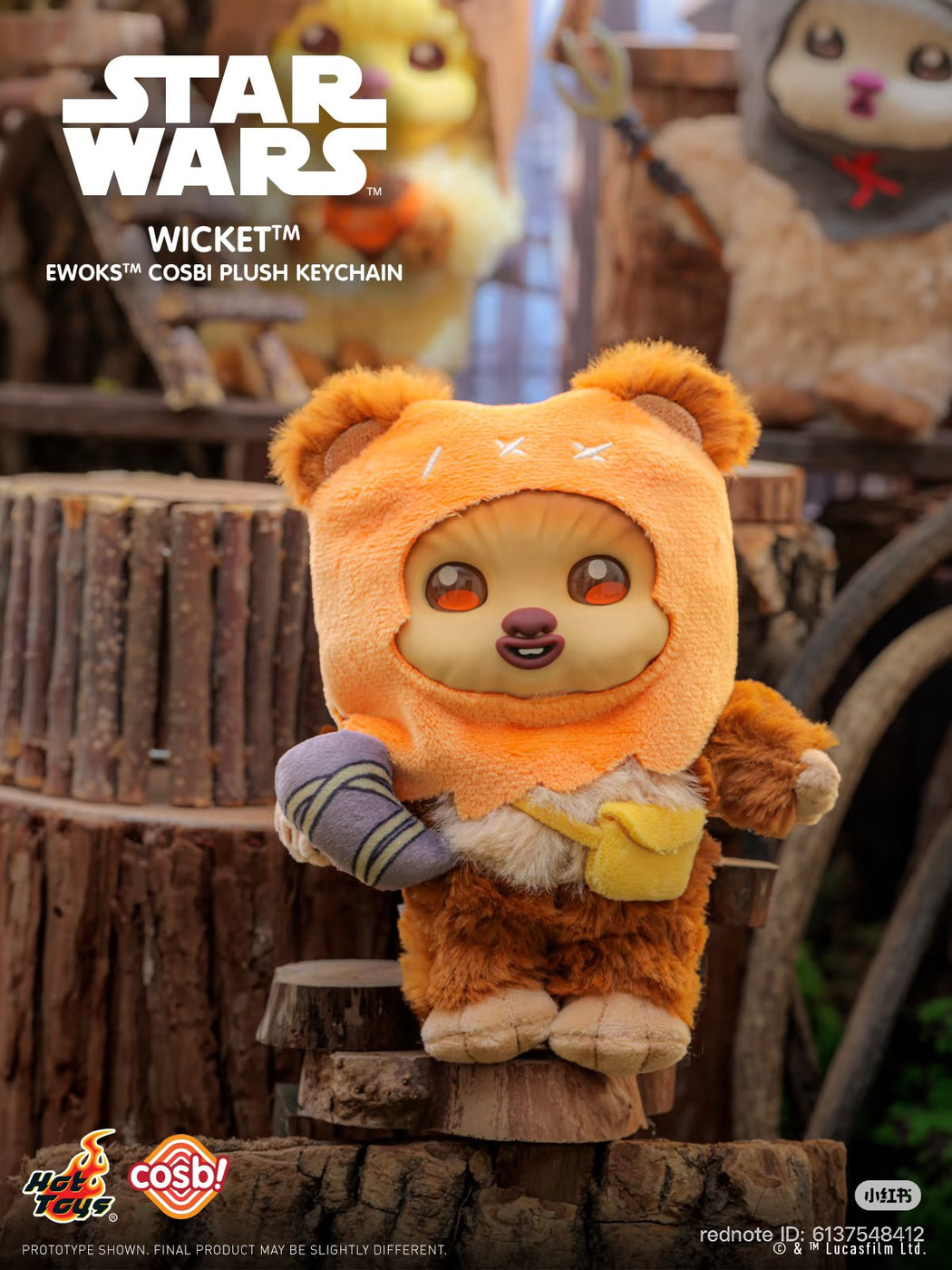 Hot Toy Cosbi - Star Wars Ewok™ Cosbi Plush Keychain Blind Box Series ...