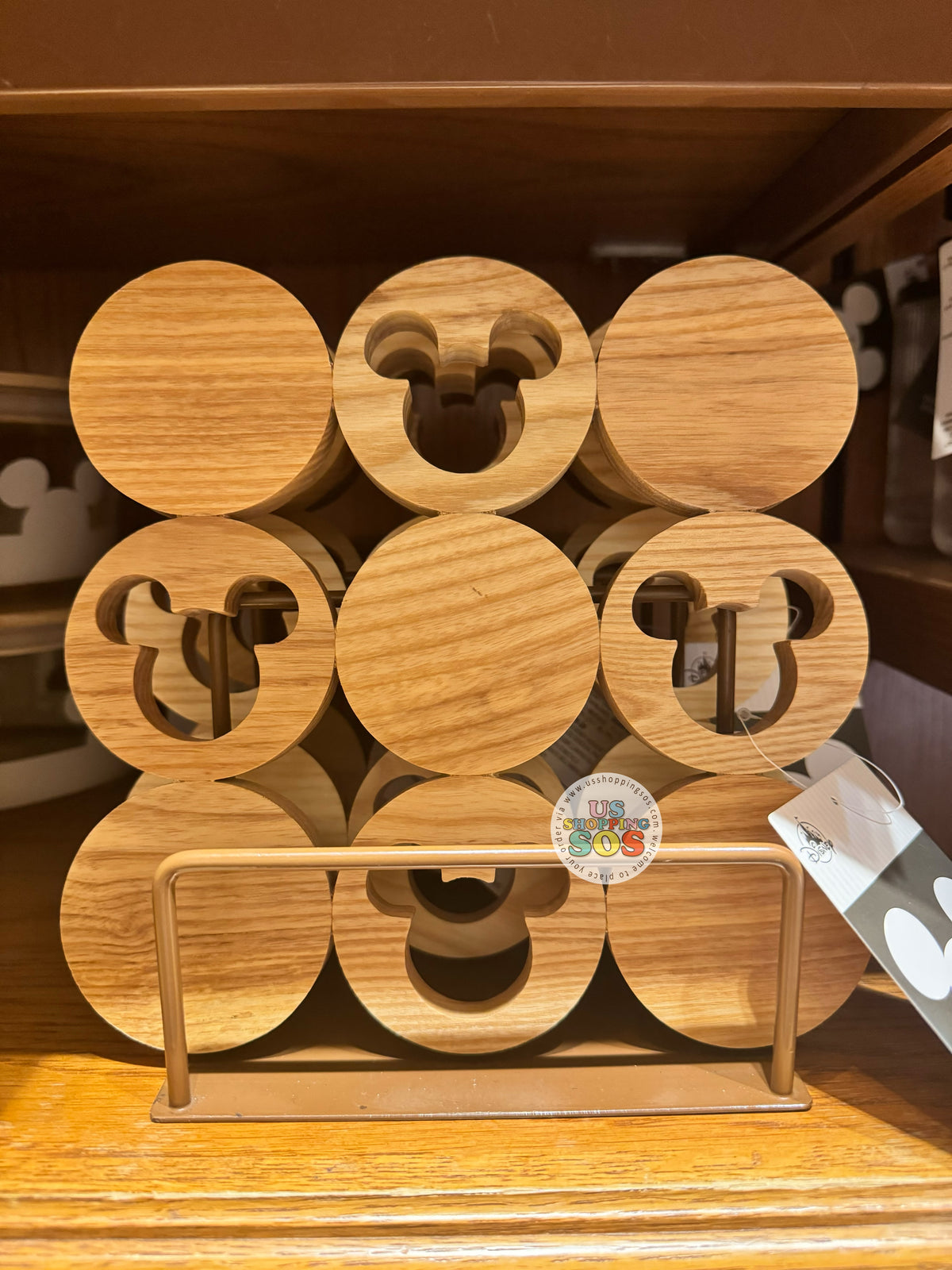 DLR/WDW - Disney Home - Mickey Icon 8” x 8” Wooden Trivet — USShoppingSOS