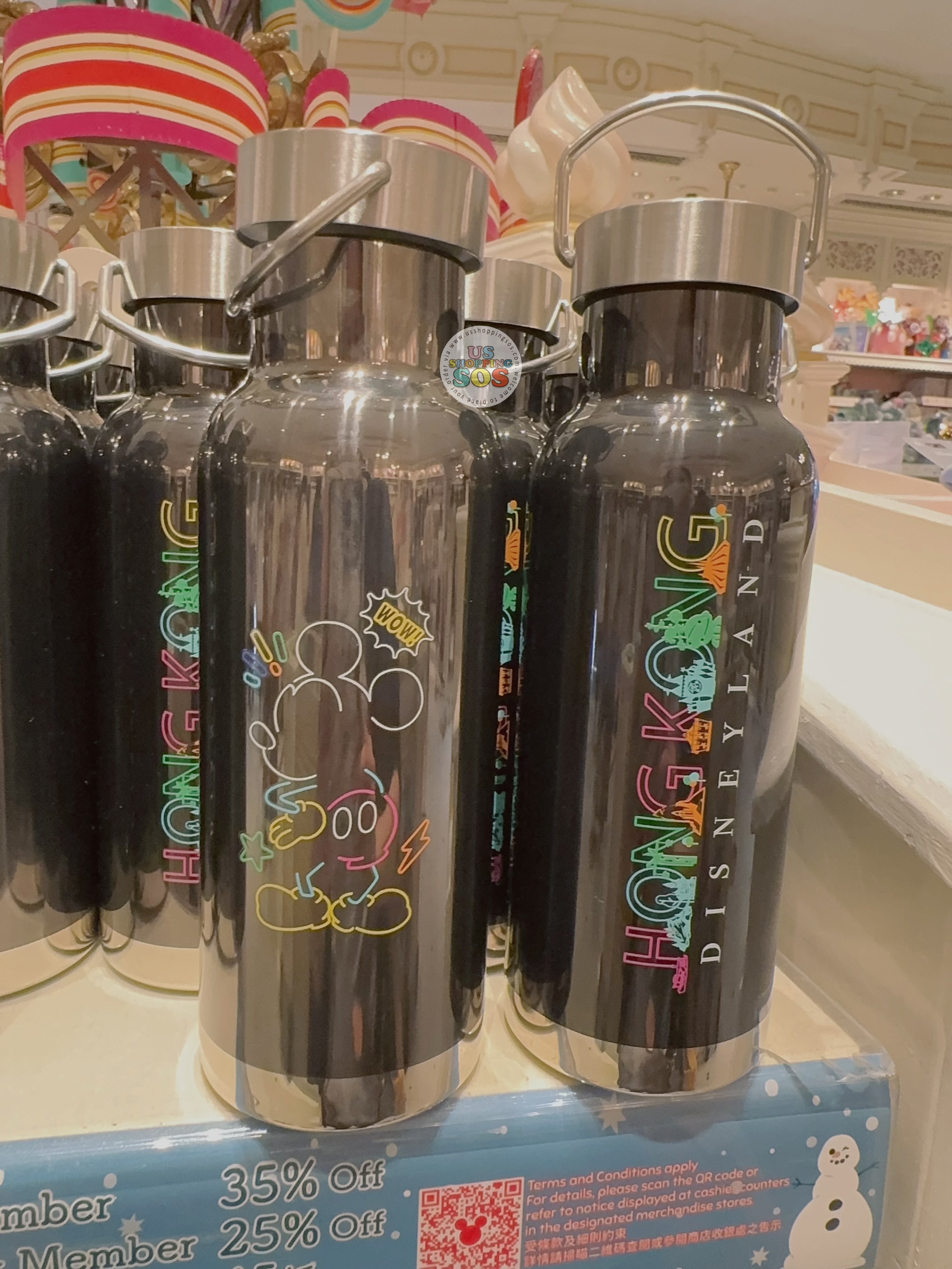 HKDL - 2026 Mickey Mouse Collection x Mickey Mouse Stainless Steel Bot ...