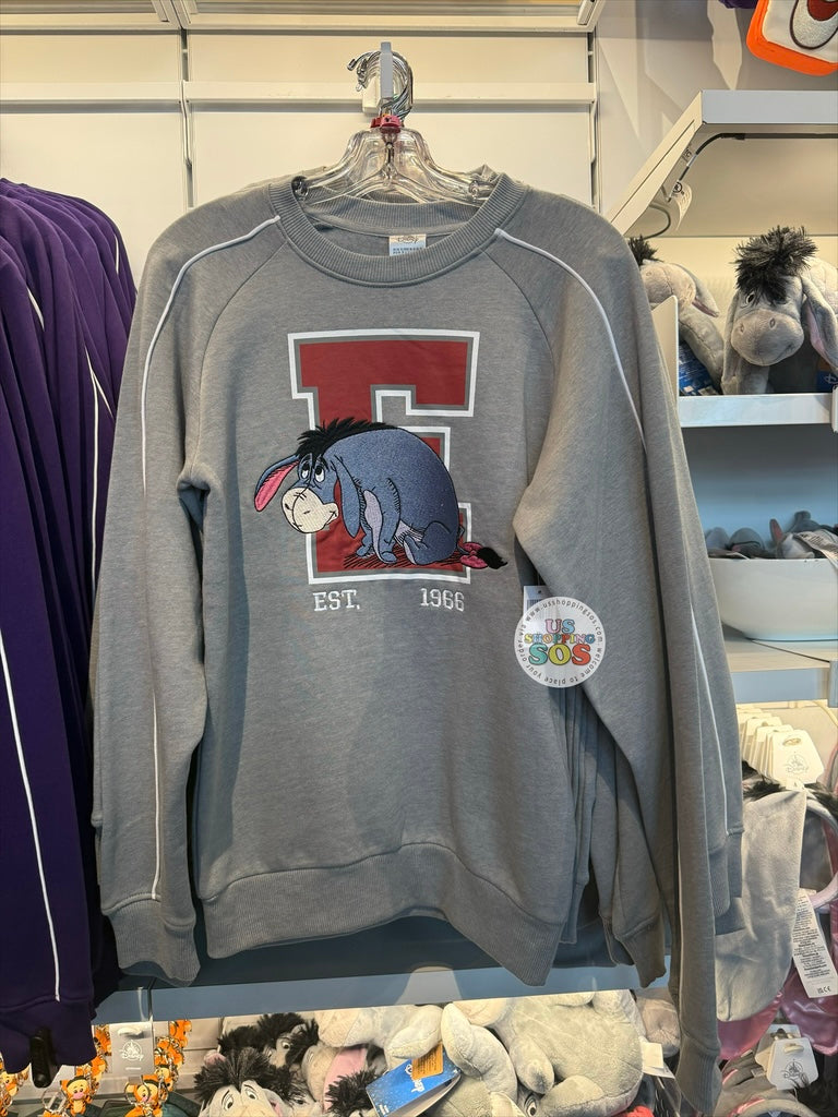 DLR/WDW - Winnie the Pooh & Friends - Eeyore Initial Grey Fleece Pullo ...