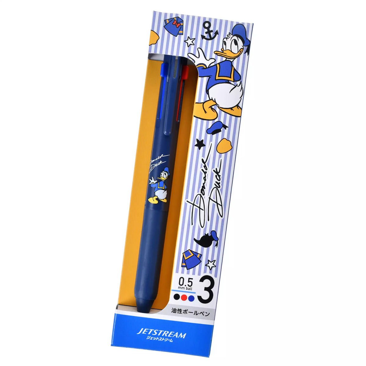 JDS - Donald Duck Jetstream New 3-Color 0.5 Oil-Based Ballpoint Pen ...
