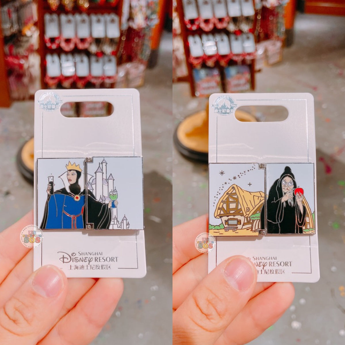 SHDL - Snow White and the Seven Dwarfs Evil Queen Book Shaped Pin ...