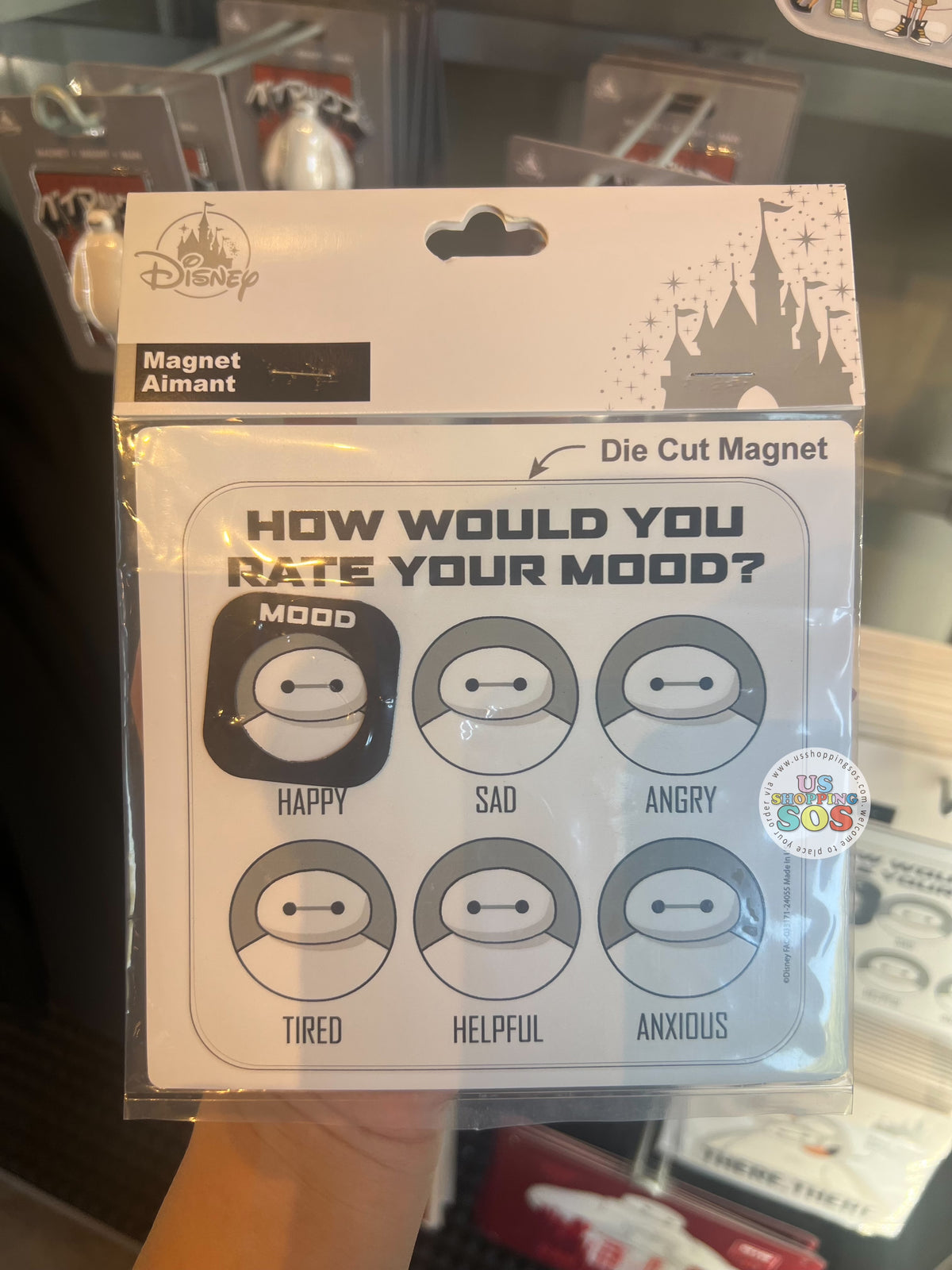 DLR - Big Hero 6 Die-Cut Magnet - Baymax Mood Rate — USShoppingSOS