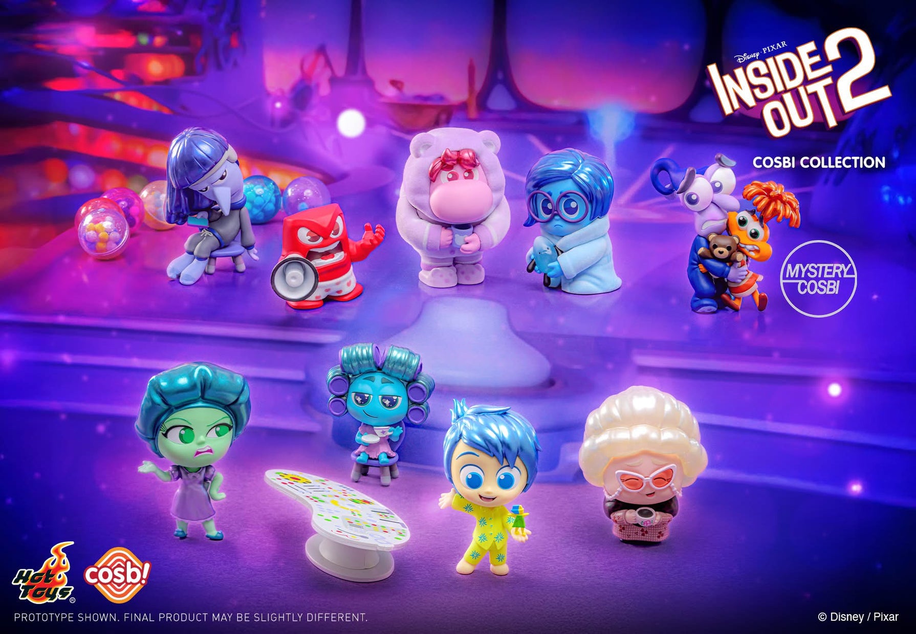 Hottoys Cosbi inside Out 2 ‘Pajama Party’ Mystery Figure Box ...