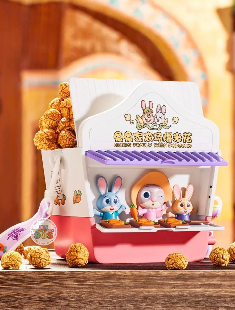 SHDL - Zootopia Land Opening - Hopps Family Farm Popcorn Cart Bucket ...