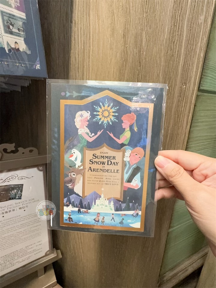 HKDL - World of Frozen ‘Enjoy Summer Snow Day in Arendelle’ Post Card ...