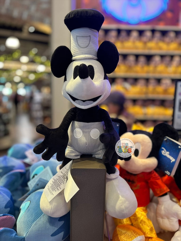 DLR/WDW - Steamboat Willie Mickey Corduroy Plush Toy — USShoppingSOS