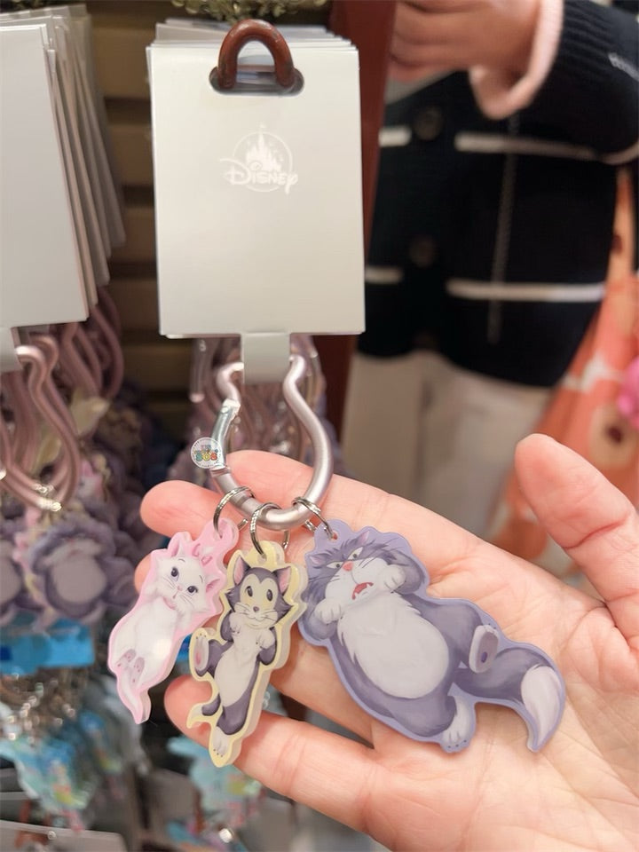 HKDL - Disney Cat Day 2024 x Marie, Figaro, Lucifer Carabiner ...