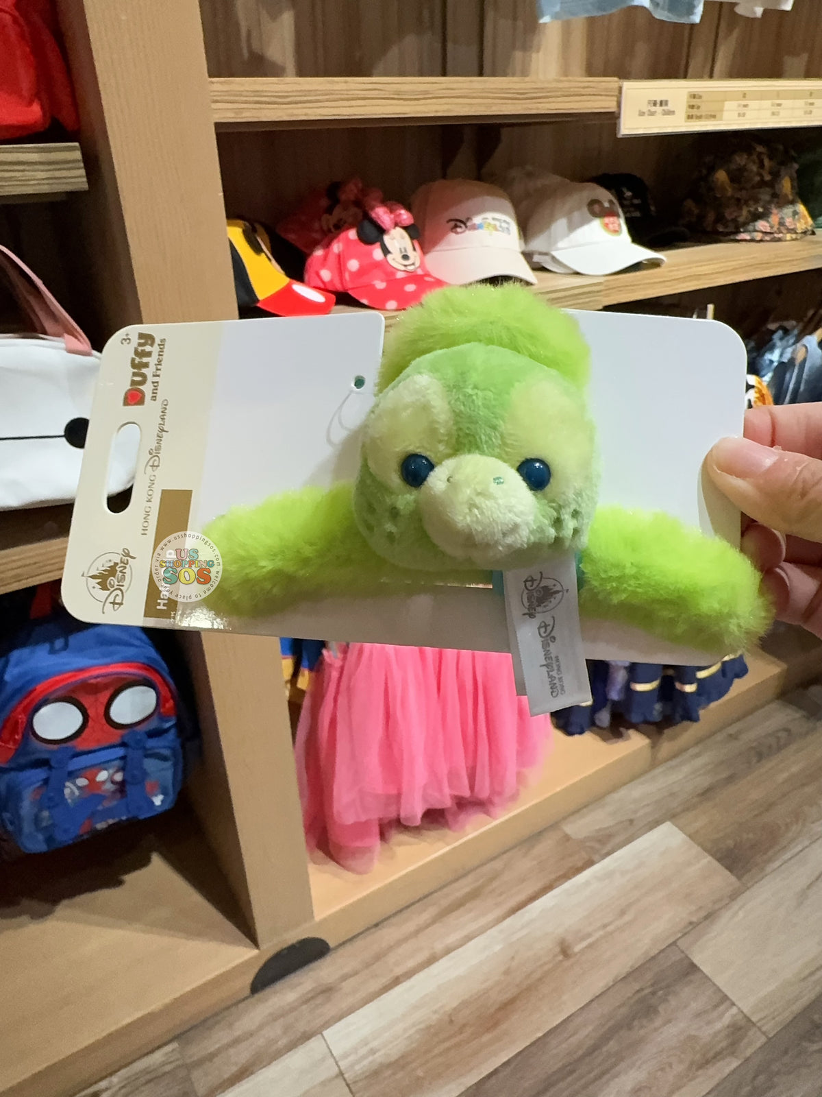 HKDL - Duffy & Friends x Olu Mel Hair Clips Claw with Chain & Bow ...
