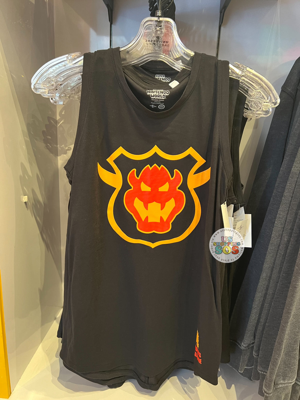 Universal Studios - Super Nintendo World - Bowser Crest Black Ladies T ...