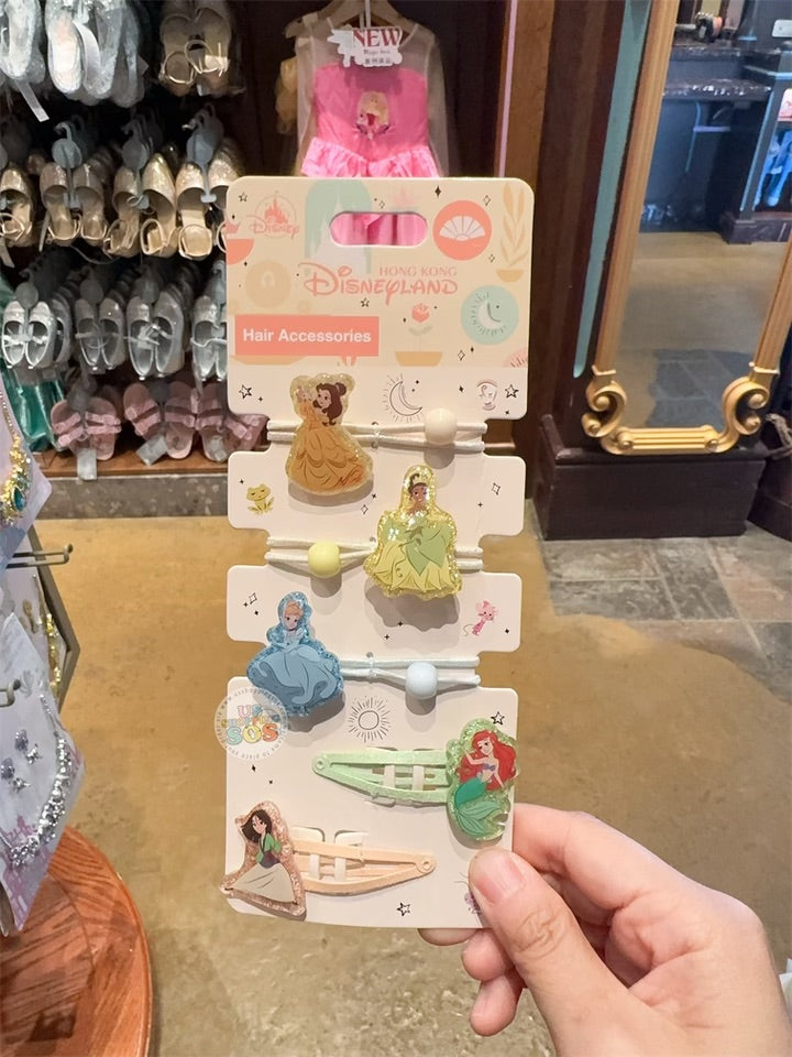 HKDL - Disney Princess Hair Clips & Ties Set — USShoppingSOS