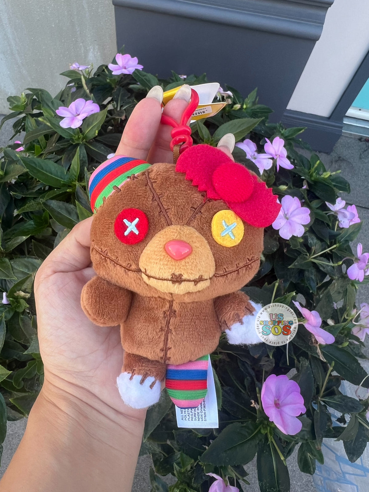 Universal Studios - Hello Kitty Chucky - Bear Plush Keychain ...