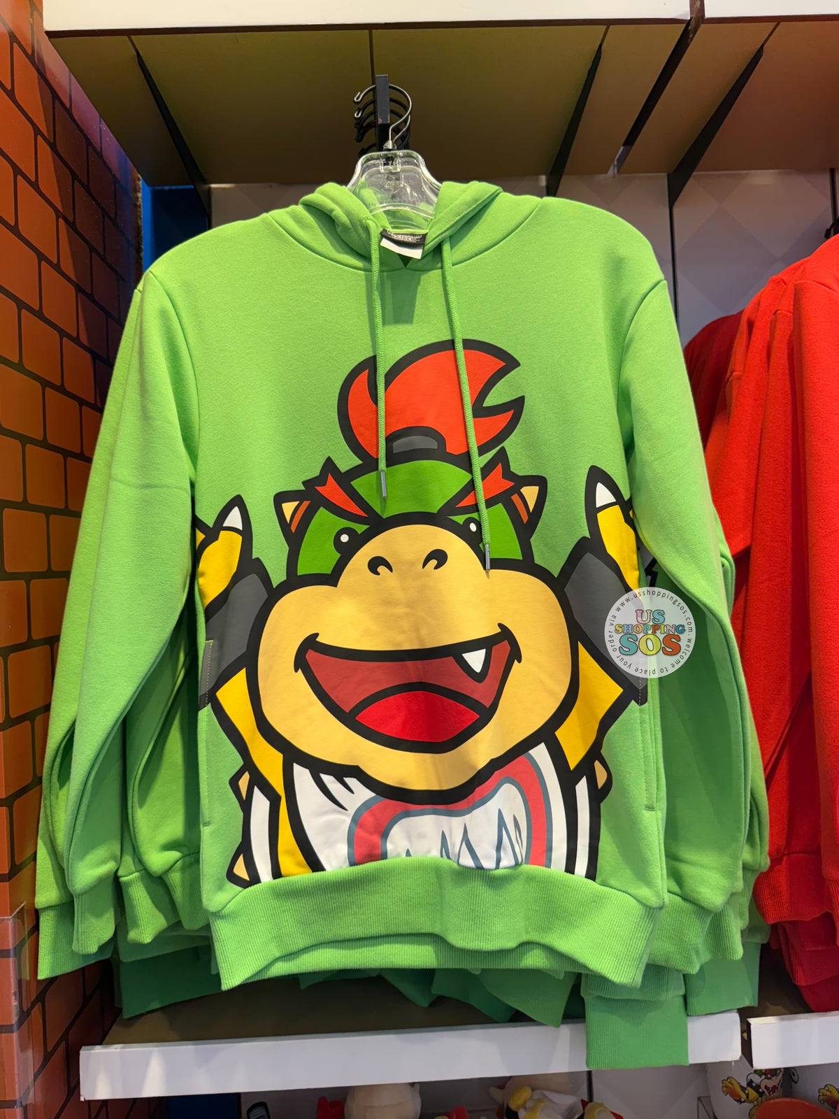 Universal Studios - Super Nintendo World - Bowser Jr. Big Face Hoodie ...