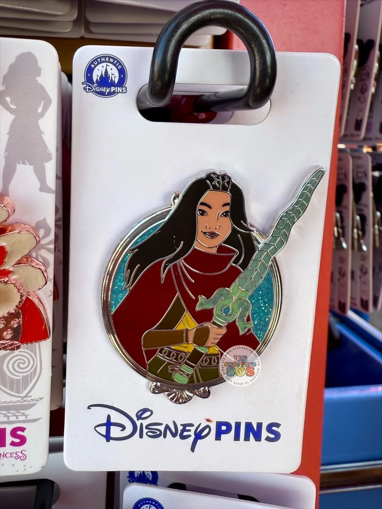 DLR/WDW - Disney Princess Glitter Portraits 2025 - Raya & Sword Pin ...