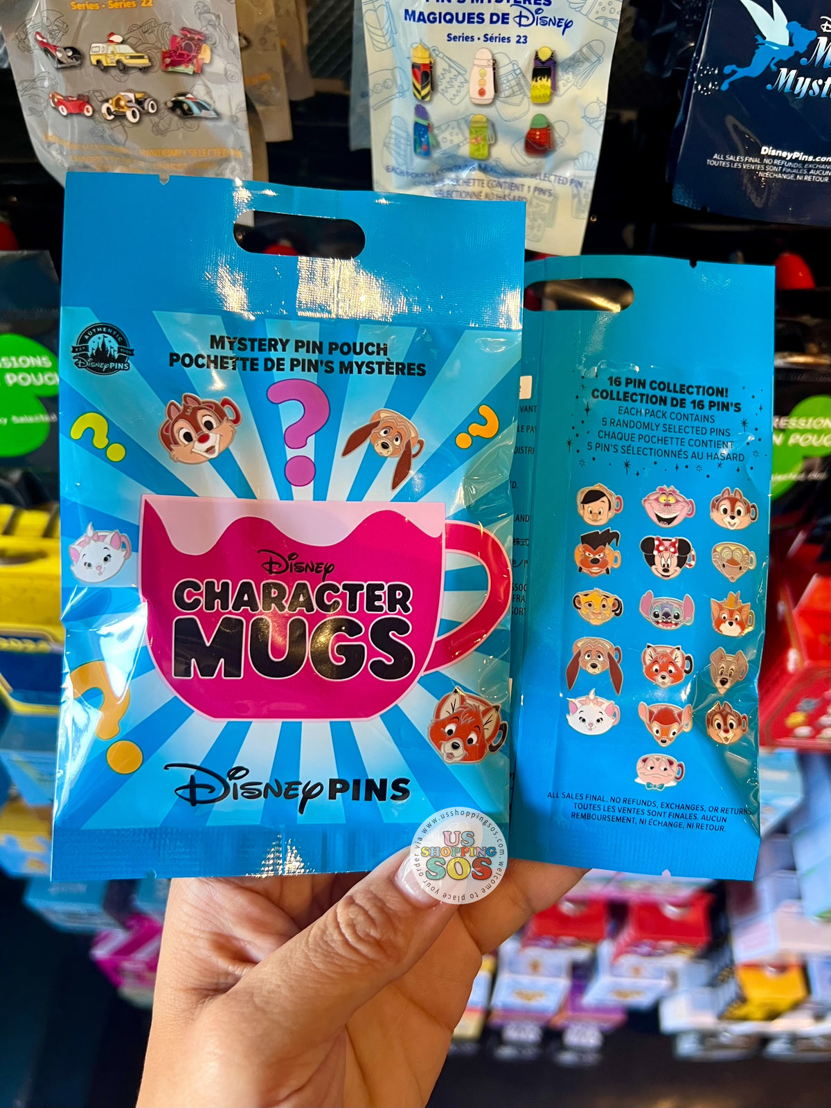 DLR/WDW - Mystery Collectible Pin Pack - Disney Character Mugs ...