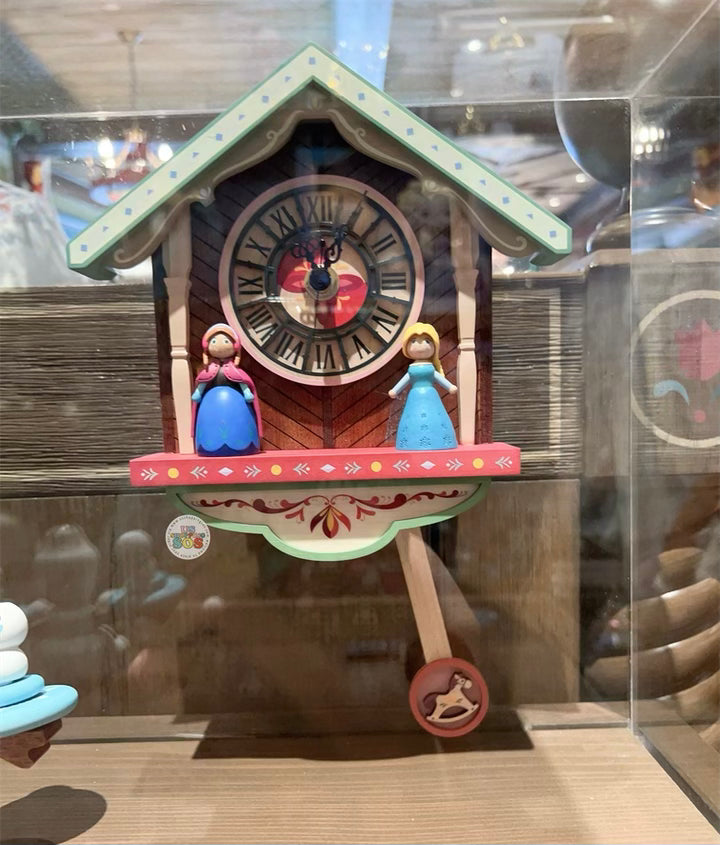 HKDL - World of Frozen Anna & Elsa Wooden Wall Clock — USShoppingSOS