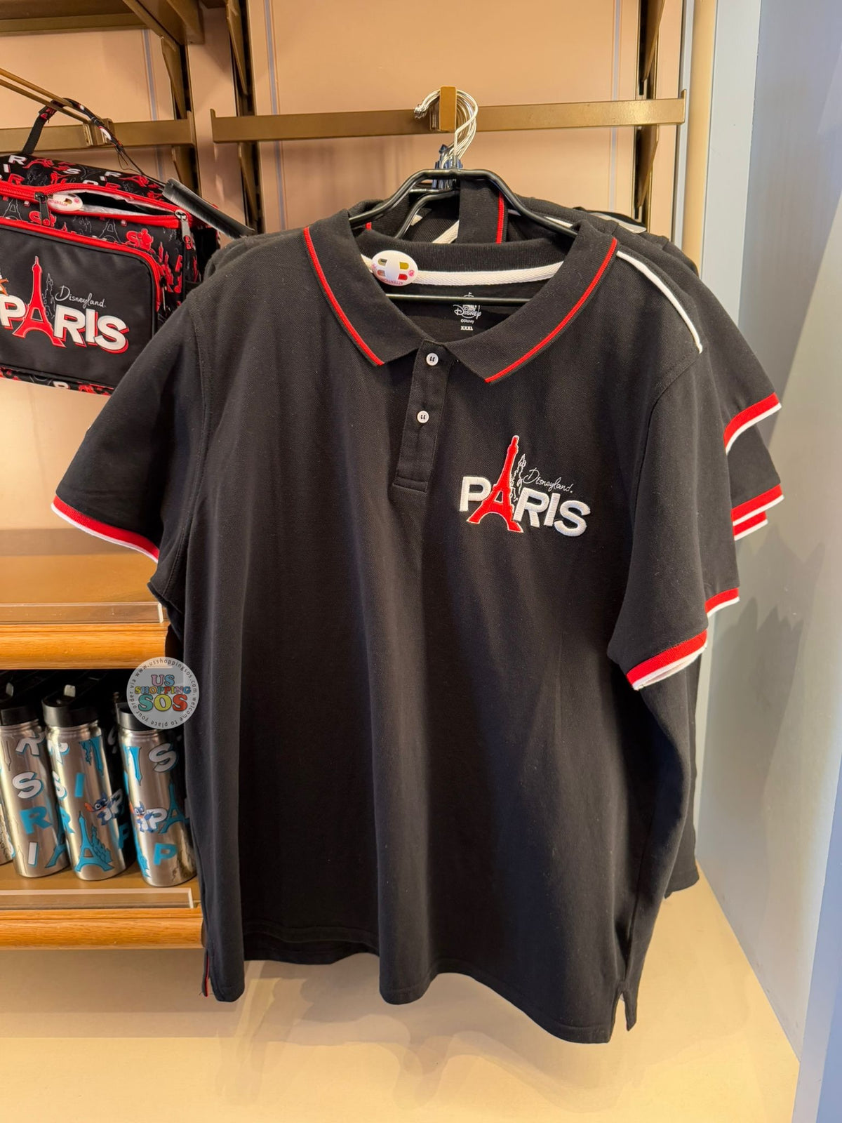 DLP - Disneyland Paris Logo & Mickey Mouse Polo T Shirt (Adults ...