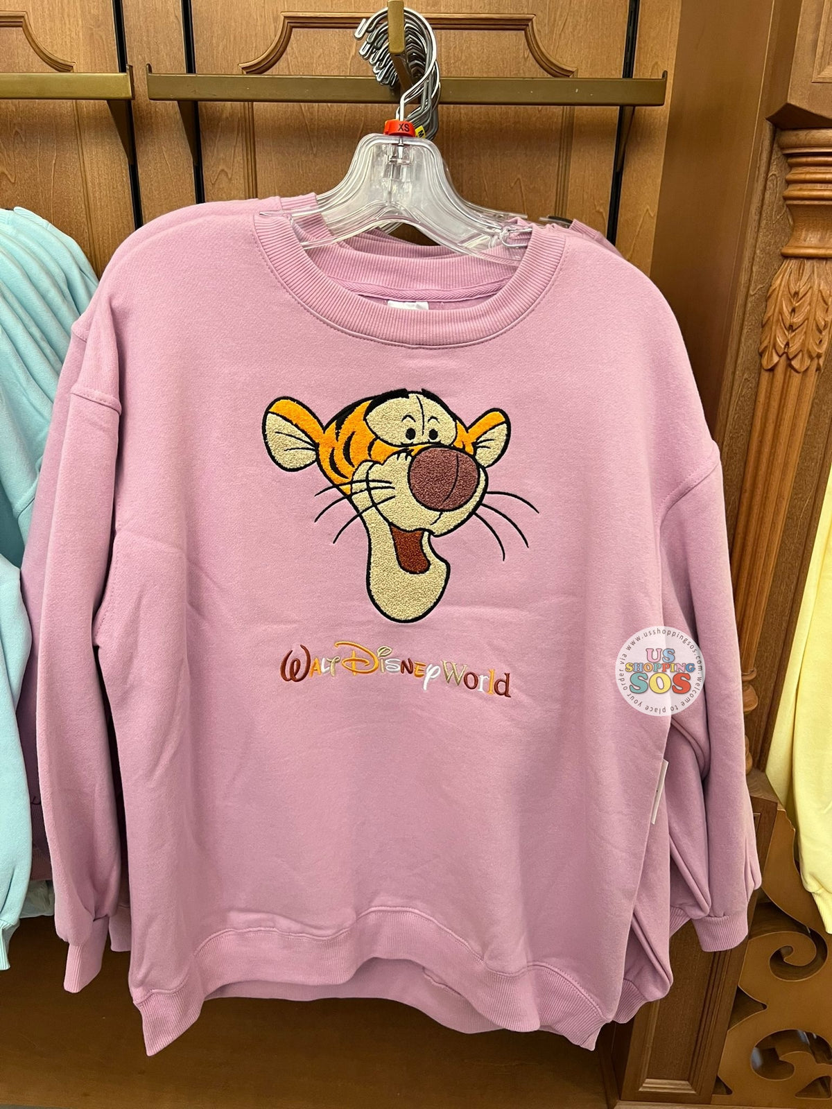 DLR/WDW - Winnie the Pooh Tigger Face Icon Park Logo Rose Pink Fleece ...