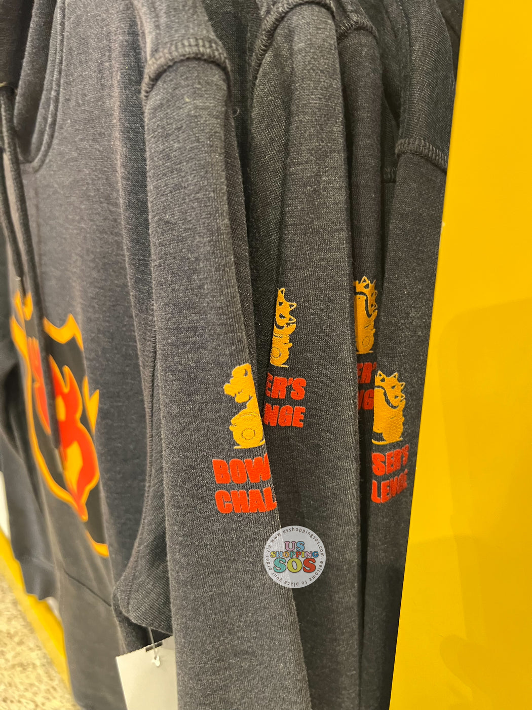 Universal Studios - Super Nintendo World - Bowser Crest Charcoal Hoode ...