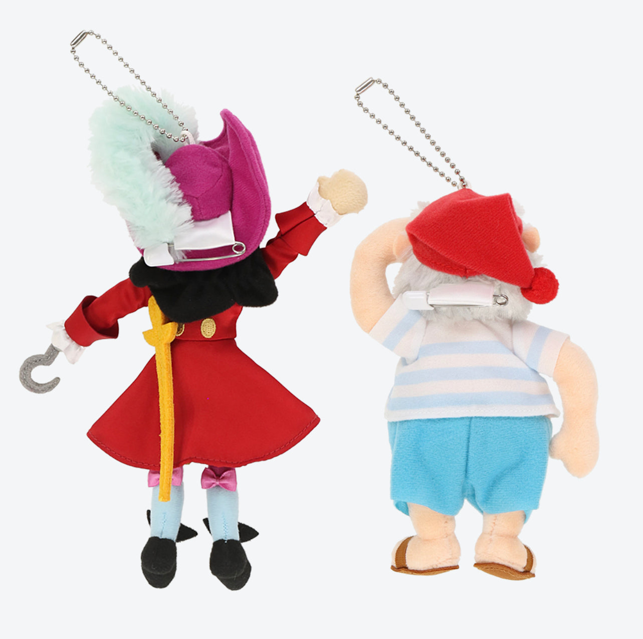 TDR - Peter Pan "Captain Hook and Mr. Smee" Plush Keychain Set (Releas ...
