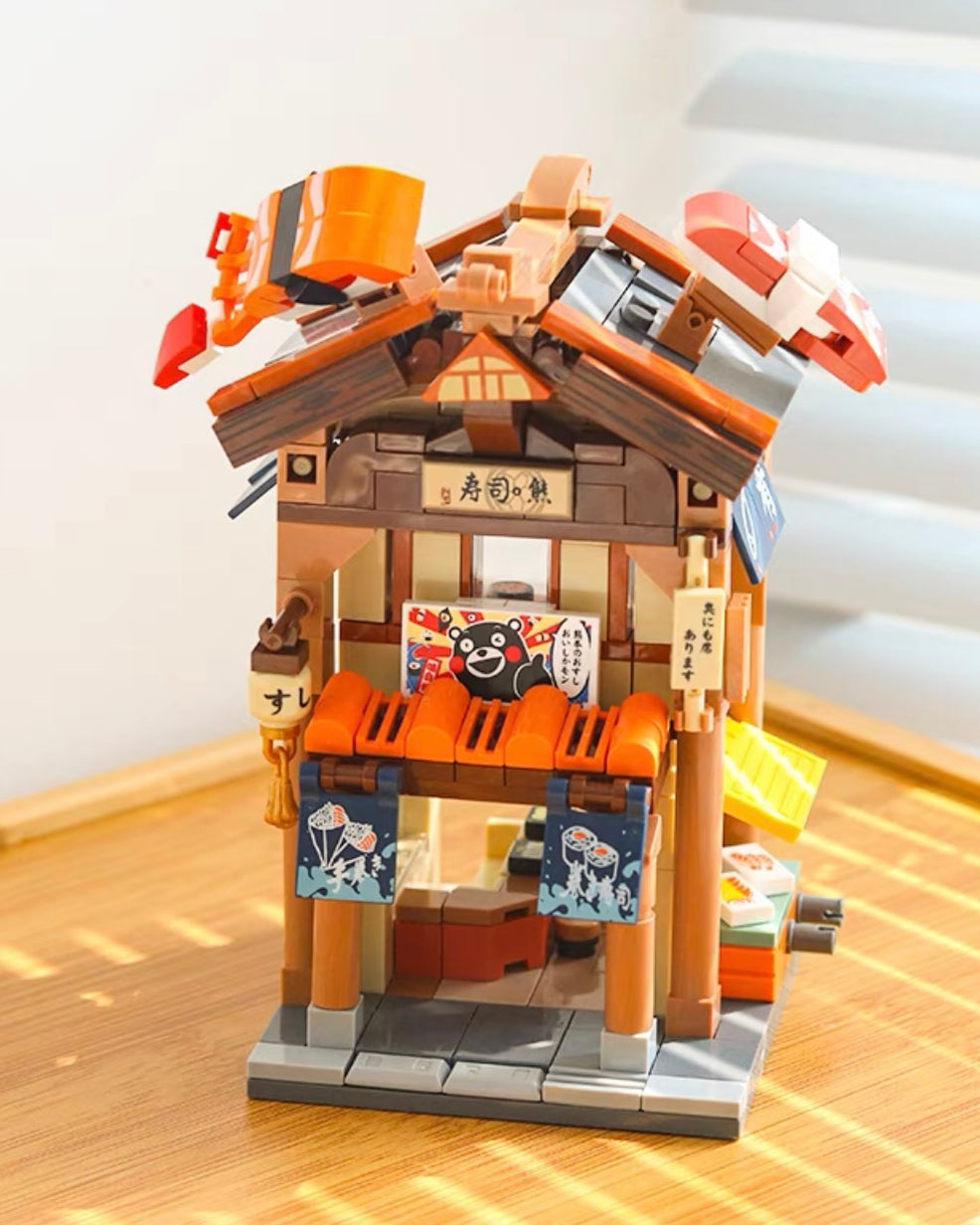 Inbrixx Building Blocks - Kumamon Japanese Sushi Restaurant 327PCS — USShoppingSOS