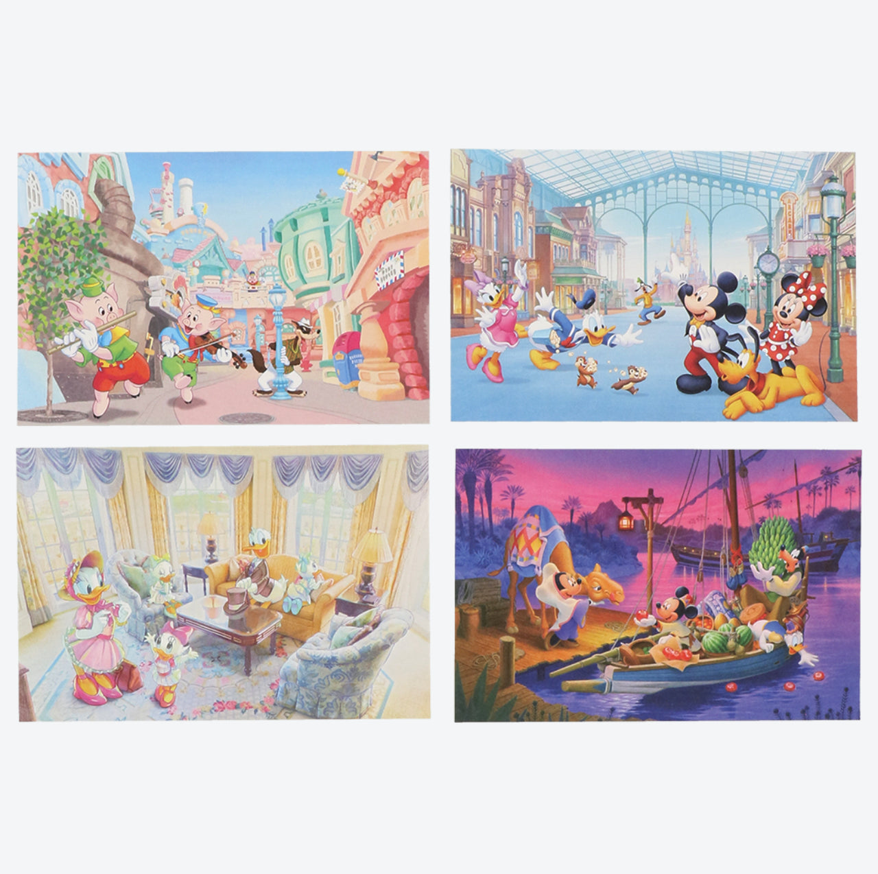 TDR - Tokyo Disney Resort Scenery & Disney Characters Post Card Set ...