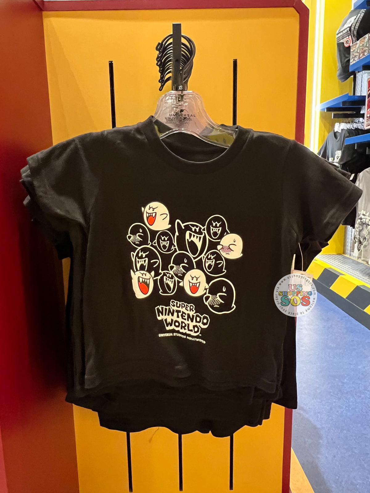 Universal Studios - Super Nintendo World - Boo Black Tee (Youth ...