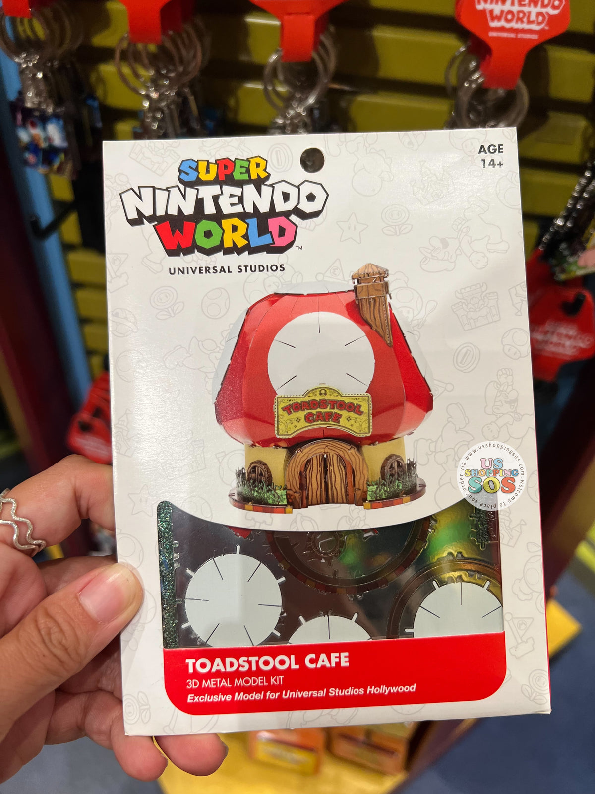 Universal Studios - Super Nintendo World - Metal Earth Toadstool Cafe ...