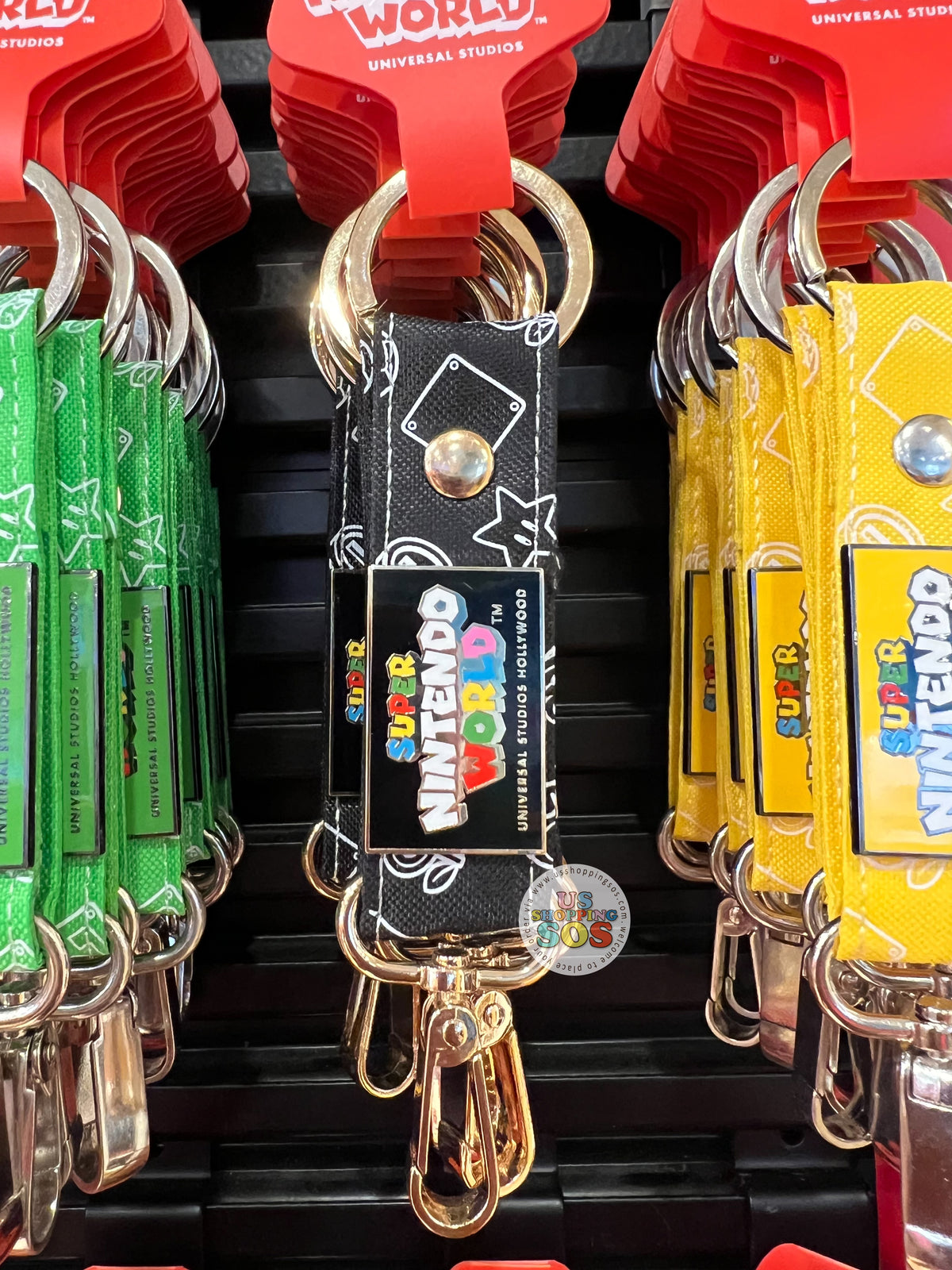 Universal Studios - Super Nintendo World - Logo Black Strap Keychain ...