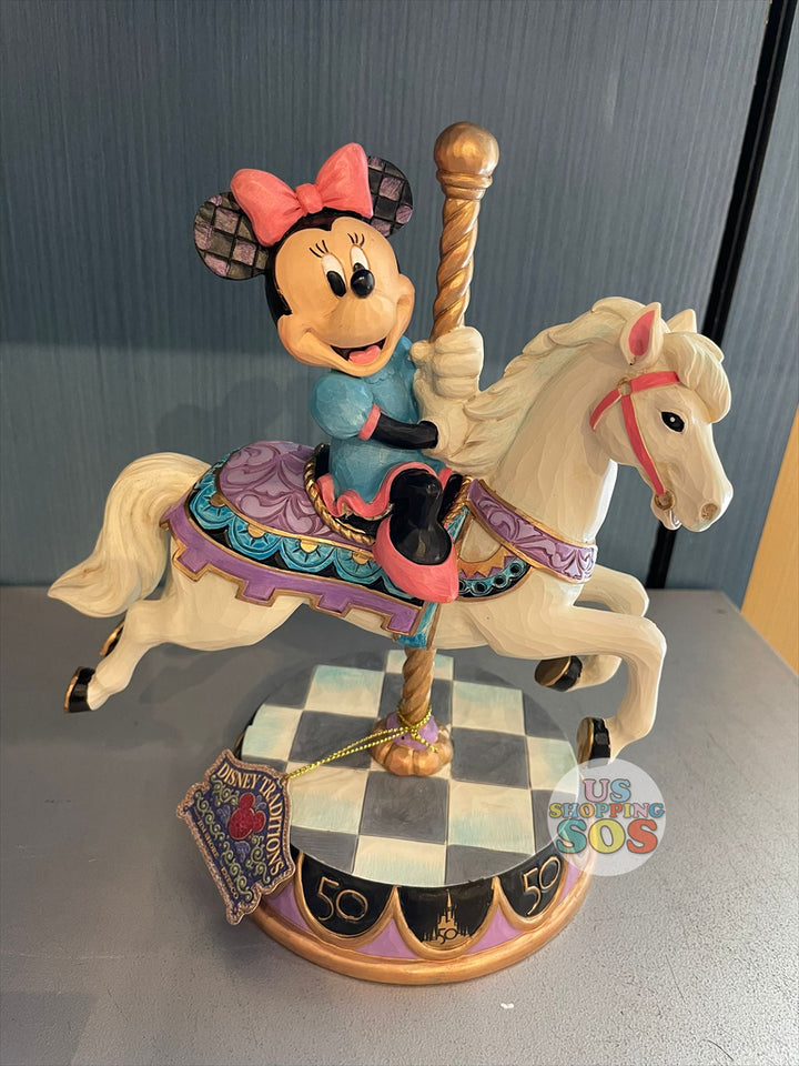 WDW - Walt Disney World 50 - Jim Shore Minnie Charming Carousel Figure ...