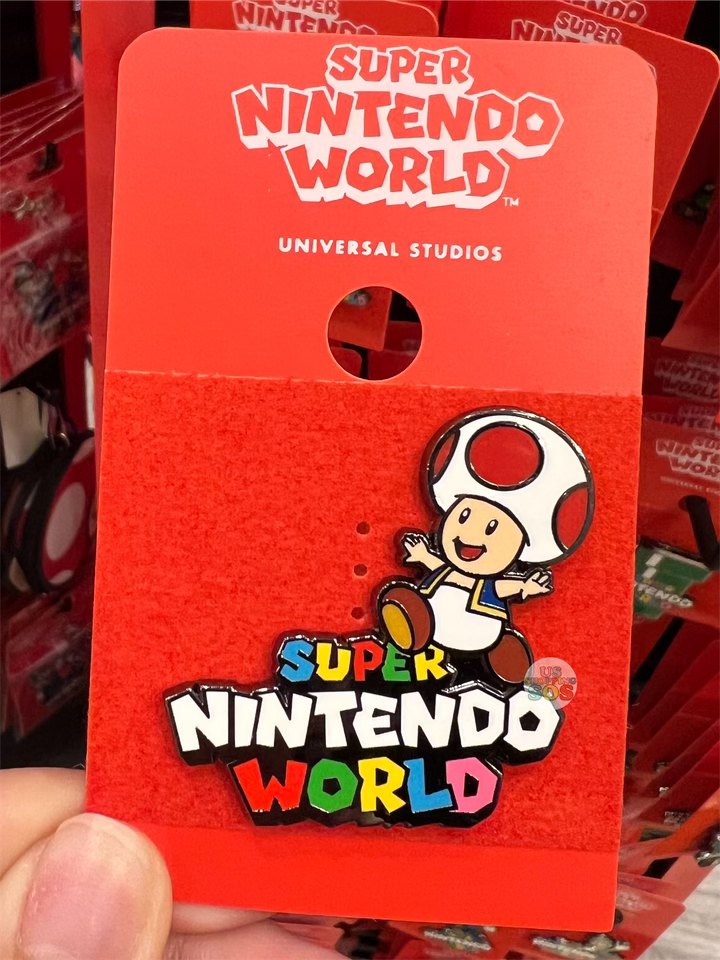 Universal Studios - Super Nintendo World - Toad Logo Pin — USShoppingSOS