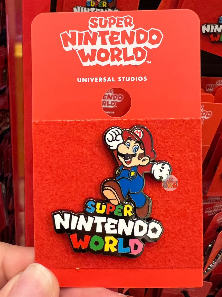 Universal Studios - Super Nintendo World - Walking Mario Logo Pin ...
