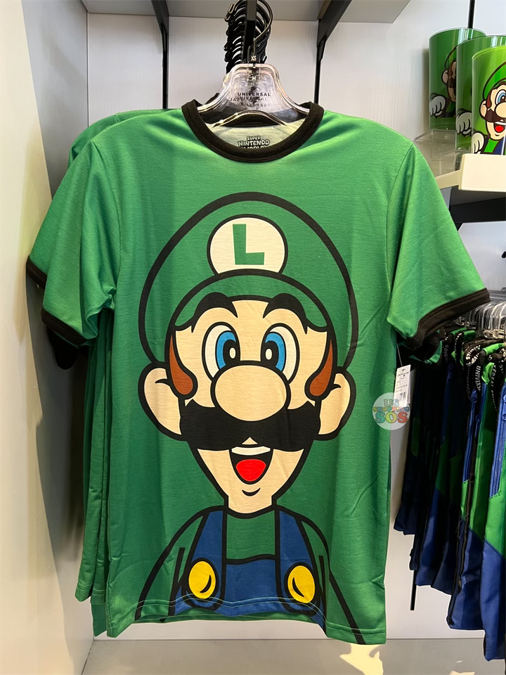 Universal Studios - Super Nintendo World - Luigi Big Face Tee (Adult ...
