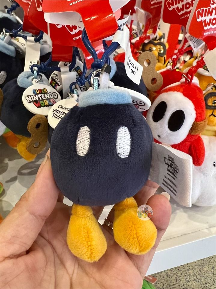 Universal Studios - Super Nintendo World - Bob-Omb Plush Keychain ...