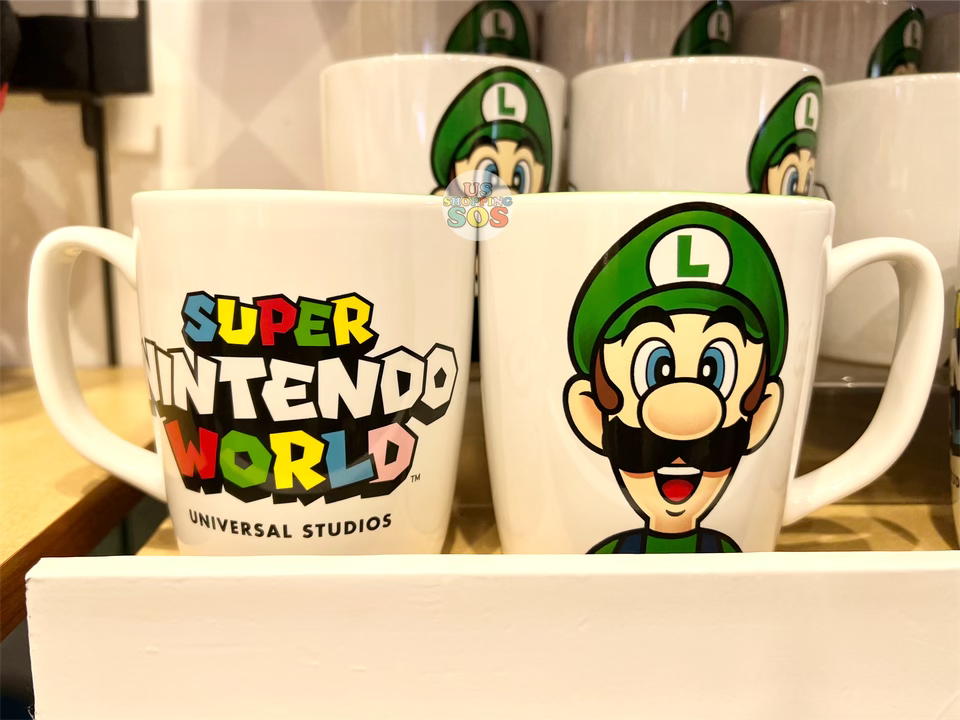 Universal Studios - Super Nintendo World - Luigi Big Face Ceramic Mug ...