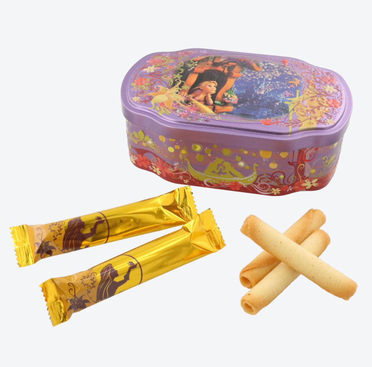 TDR - Tangled Rapunzel & Pascal Hazelnut Roll Cookie Box Set ...