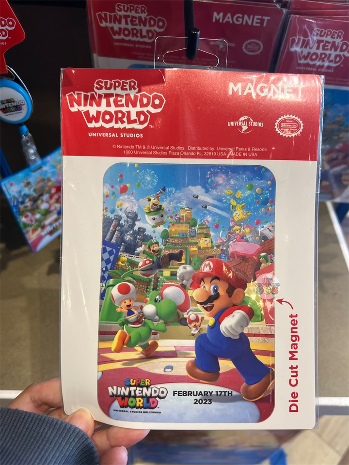 Universal Studios - Super Nintendo World - Grand Opening Die-Cut Magne ...