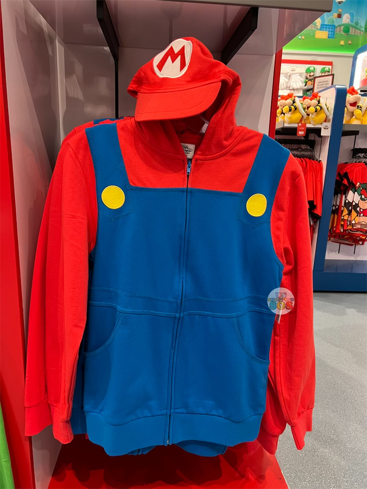 Universal Studios - Super Nintendo World - Mario Character Hoodie Zip ...